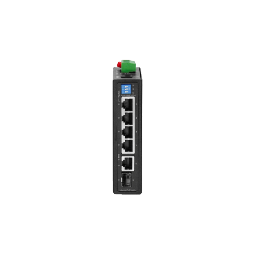 BDCOM 4-Port GE PoE + 1-port GE RJ45 + 1-port GE SFP Unmanaged Industrial Switch (DC 48~55V ...